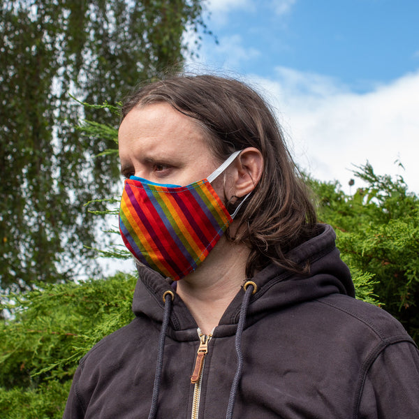 Rainbow Face Covering - Larger Size - The Naughty Shrew